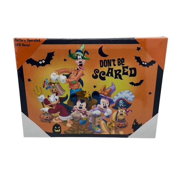 Disney | Holiday | Disney Halloween Dont Be Scared Light Up Sign | Poshmark